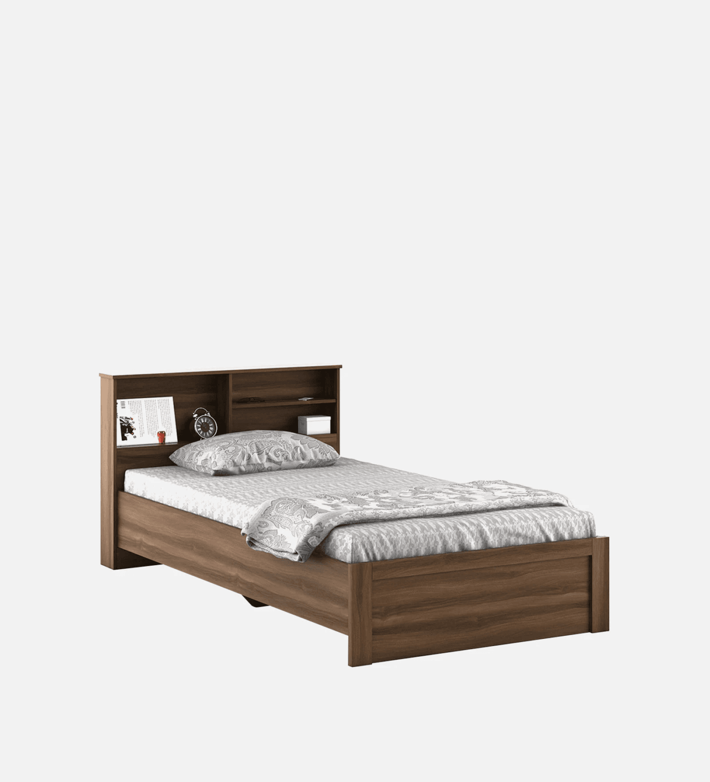 Sauma | Wooden Solid Bed | Without Storage | SL Natural Finish ...
